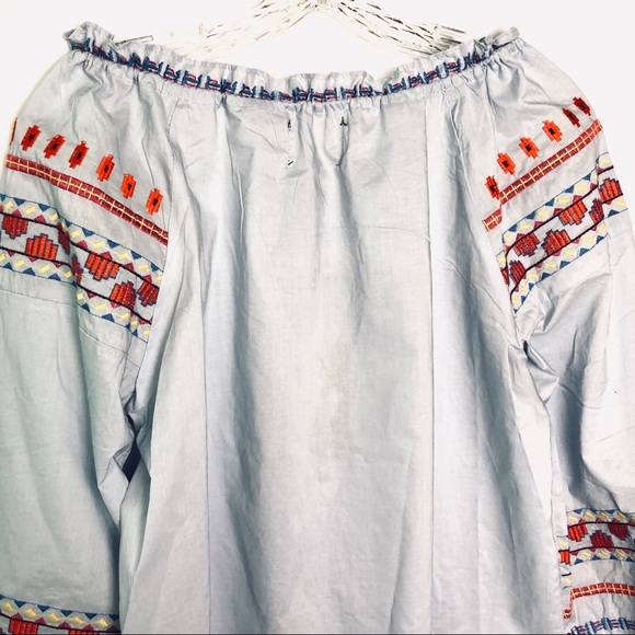 coco colette | Tops | Coco Colette Boho Embroidered Long Sleeve Top ...